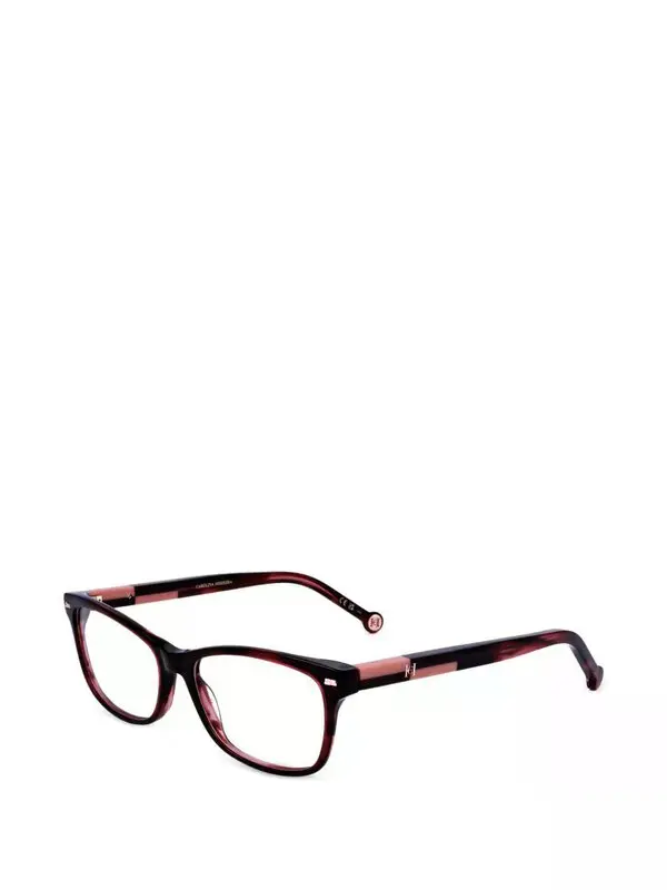 Carolina Herrera Rectangle Frame Eyeglasses - Red
