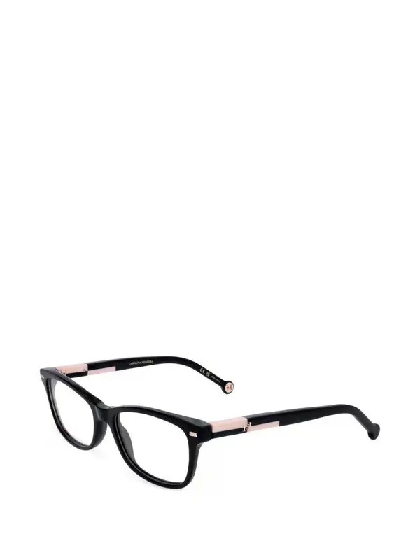 Carolina Herrera Logo-plaque Square-frame Glasses