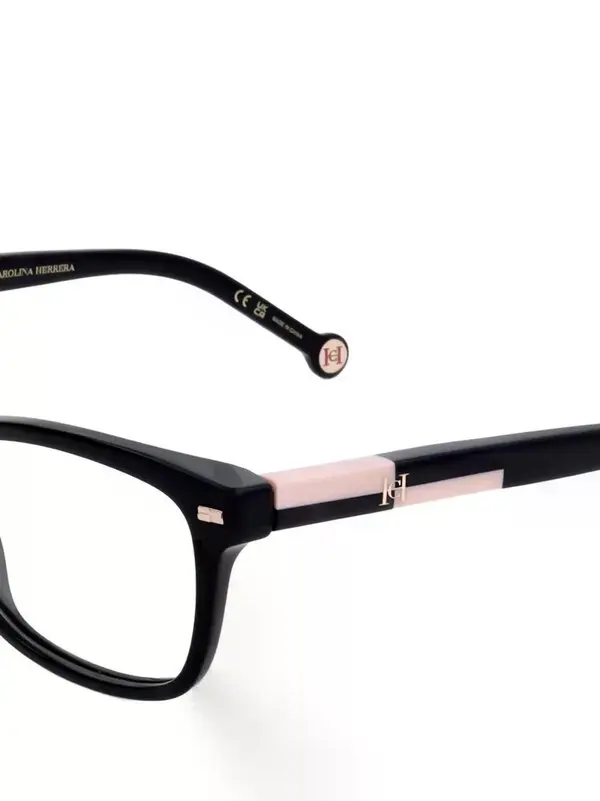 Carolina Herrera Logo-plaque Square-frame Glasses