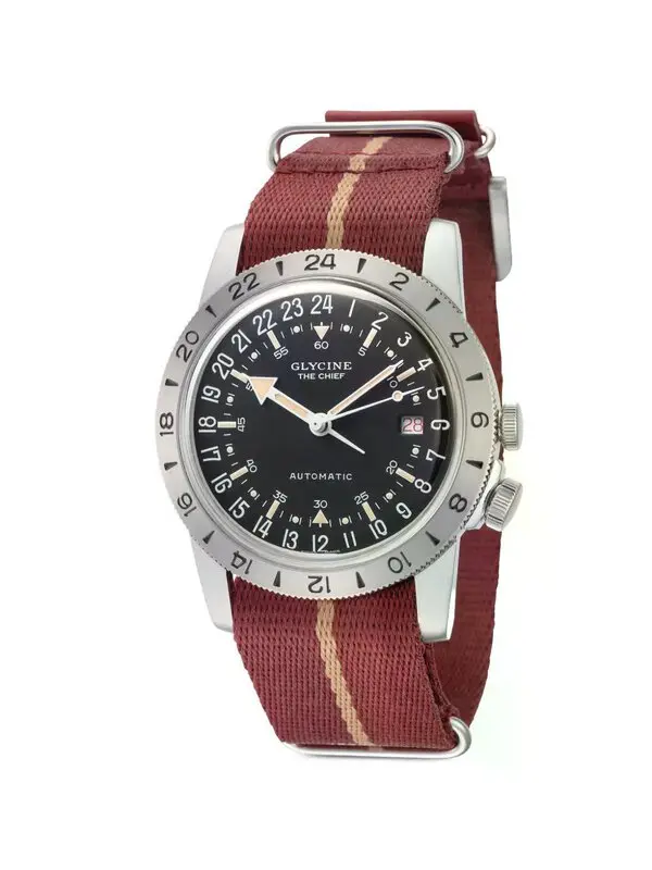 GLYCINE Airman The Chief 40mm Watch - Black