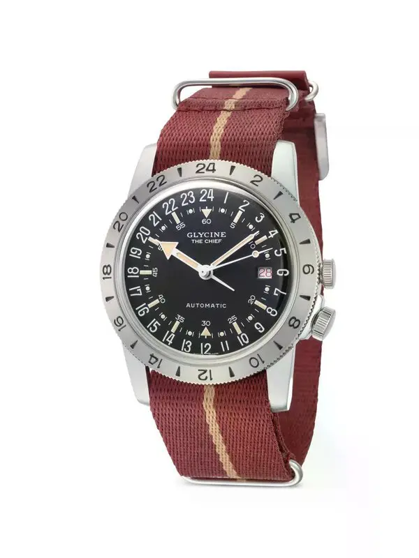 GLYCINE Airman The Chief 40mm Watch - Black