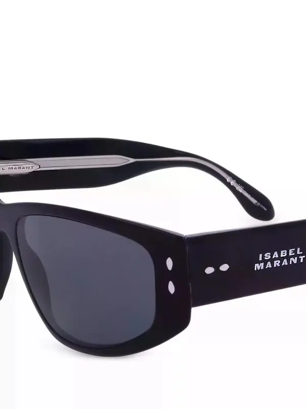 Isabel Marant Étoile Logo Print Rectangle Frame Sunglasses