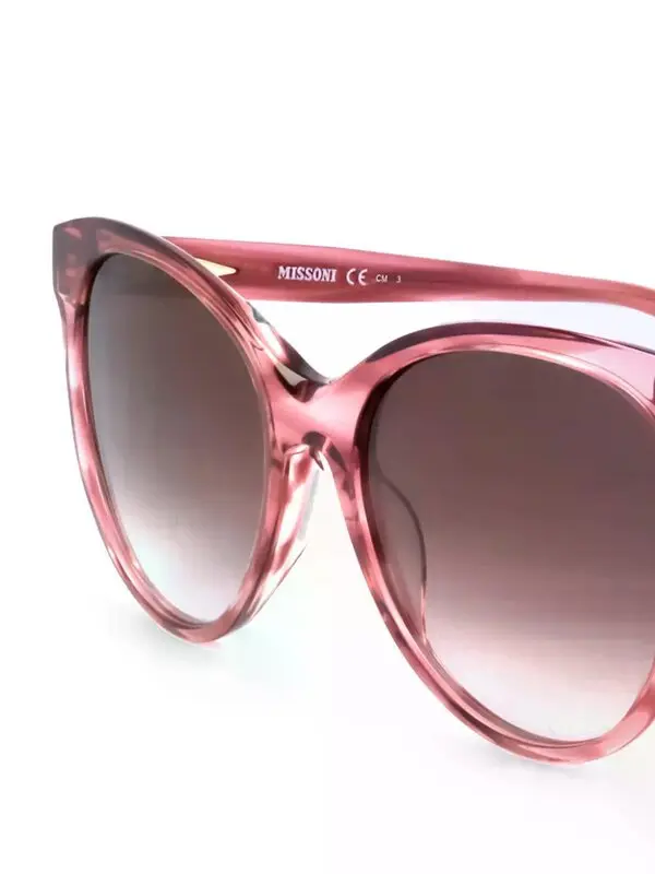 Missoni Cat-eye Sunglasses With Logo Plaque