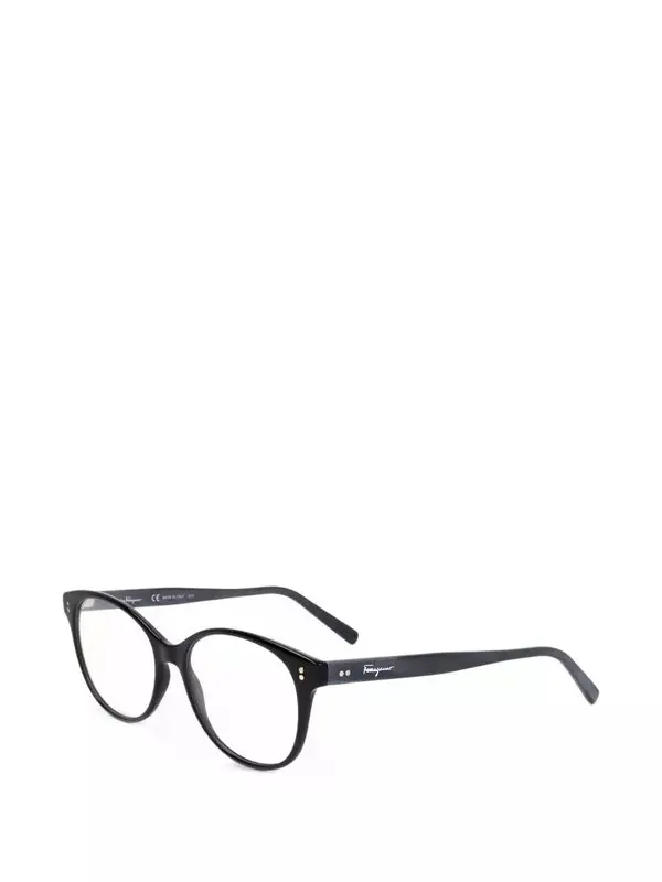 FERRAGAMO Round Frame Glasses