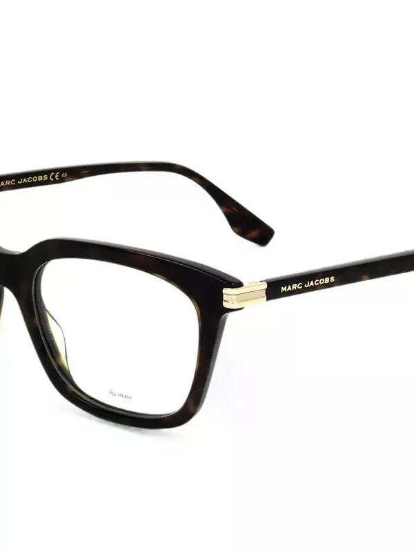 Marc Jacobs Tortoiseshell-effect Square-frame Glasses