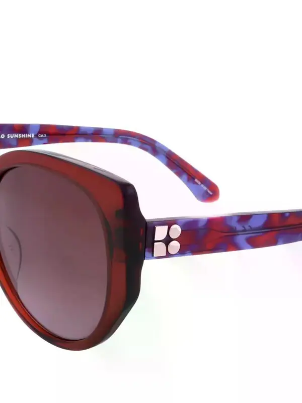 Kate Spade New York Seraphina Cat-eye Sunglasses With Tortoiseshell Effect - Red