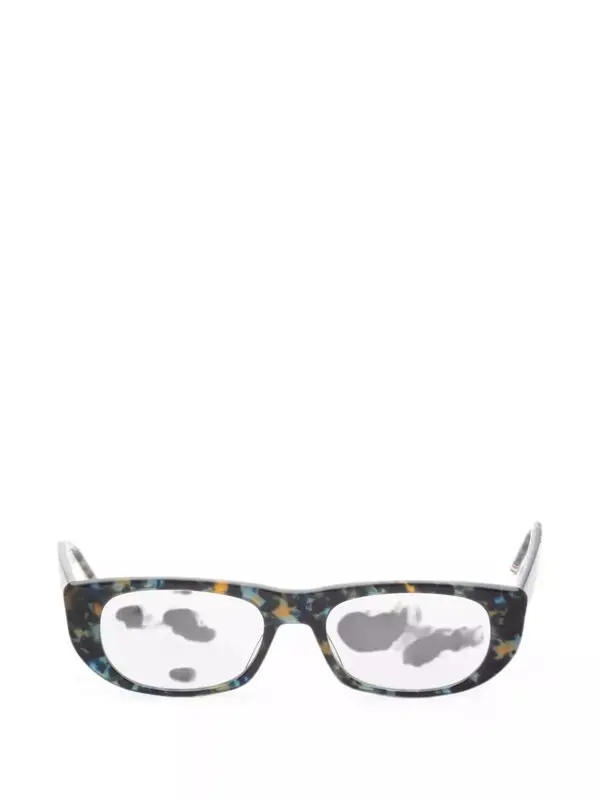 Thom Browne Tortoiseshell-effect Rectangle-frame Glasses