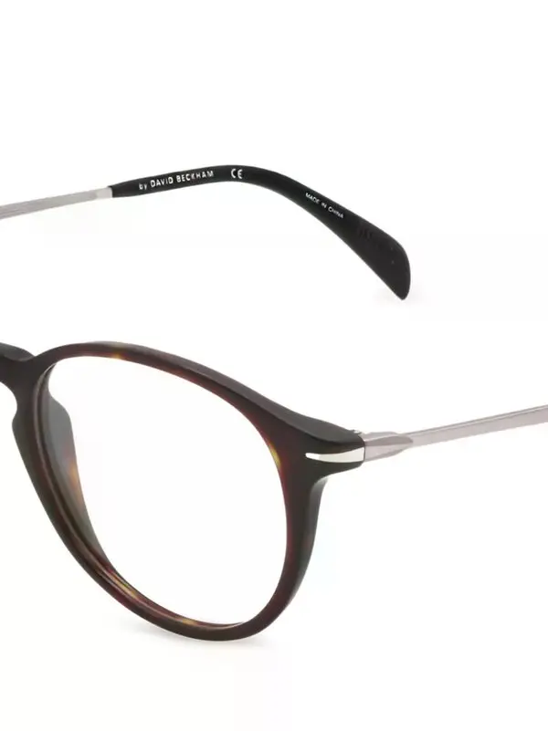 DB EYEWEAR BY DAVID BECKHAM Tortoiseshell-effect Round-frame Glasses