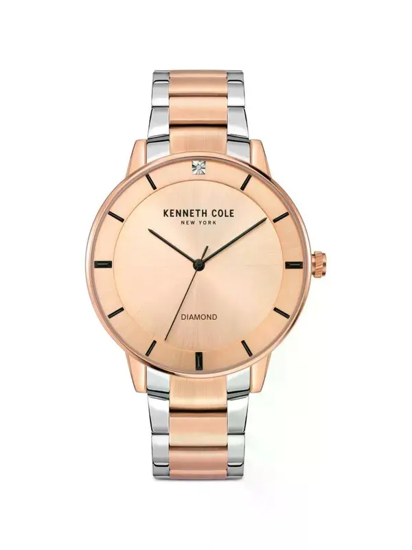 KENNETH COLE Round Face 43mm Watch - Pink