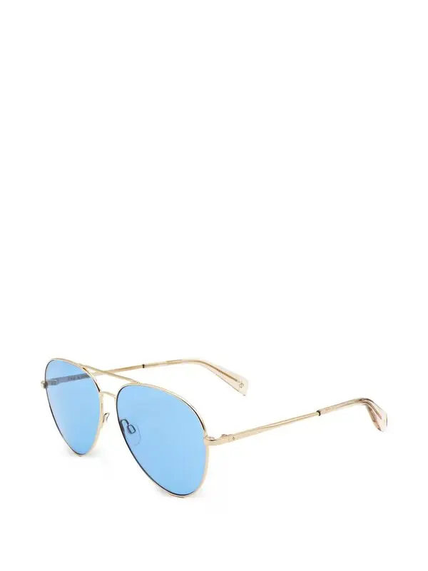 Rag & Bone Double-bridge Pilot-frame Sunglasses