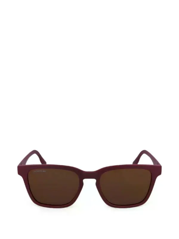 Lacoste Matte-finish Rectangle-frame Sunglasses