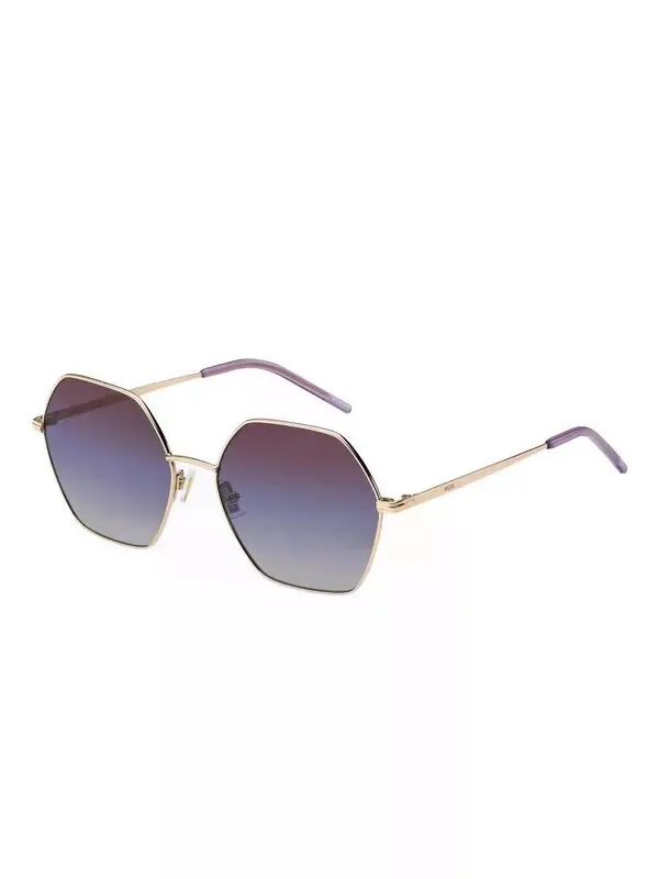 BOSS Hexagonal-frame Gradient Sunglasses