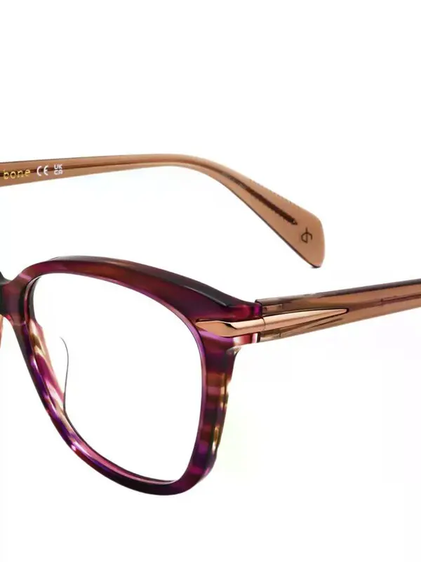 Rag & Bone Horn-effect Cat-eye Glasses - Purple