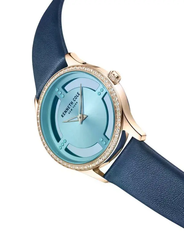 KENNETH COLE Crystal-bezel 34mm Watch