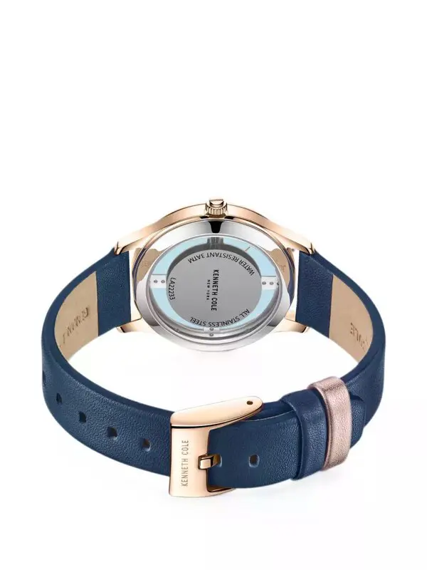 KENNETH COLE Crystal-bezel 34mm Watch