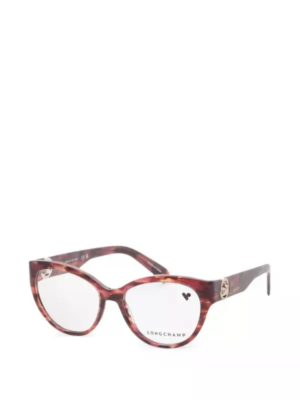 Longchamp Cat-eye Tortoiseshell-effect Glasses - Black