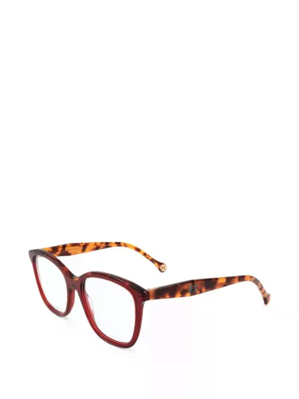 Carolina Herrera Tortoiseshell-effect Square-frame Glasses