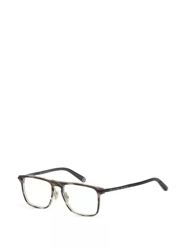 Philipp Plein 53mm Rectangular Eyeglasses - Brown
