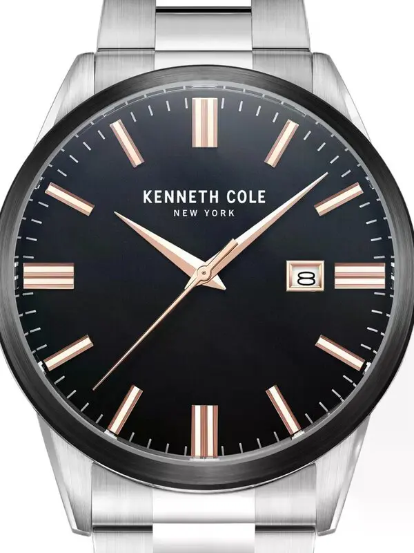 KENNETH COLE Round Face Watch - Black