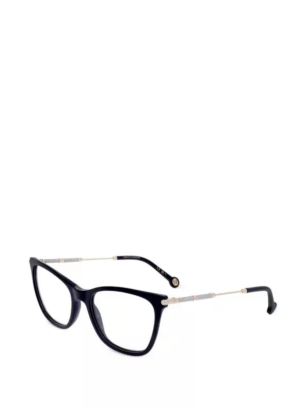 Carolina Herrera Glitter Embellished Cat-eye Glasses - Black