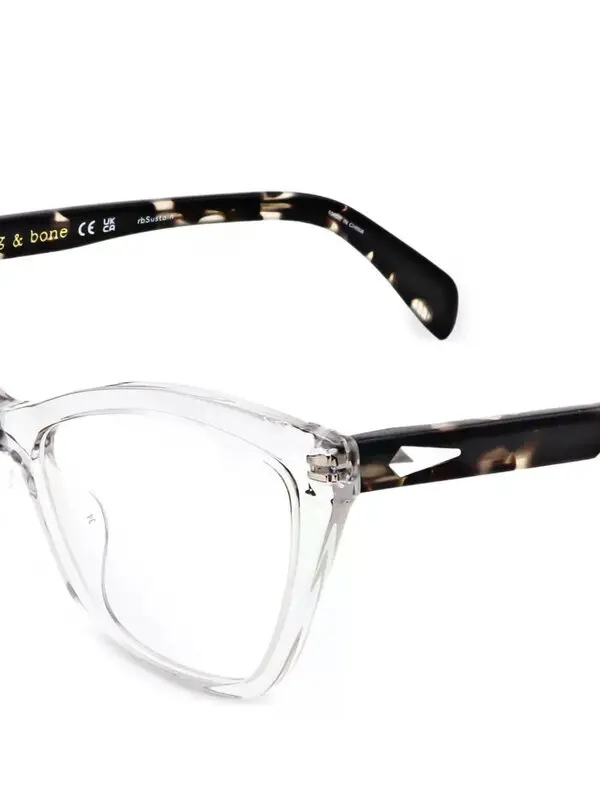 Rag & Bone Cat Eye Frame Eyeglasses - Black