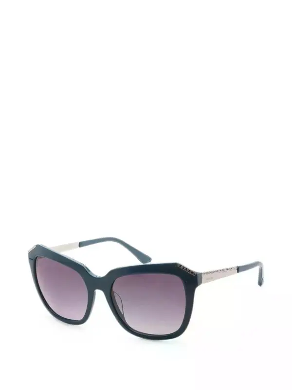 SWAROVSKI Crystal Embellished Geometric Frame Sunglasses
