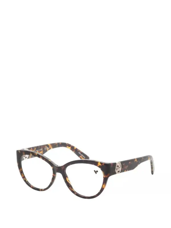 Longchamp Tortoiseshell Pattern Cat Eye Eyeglasses - Brown