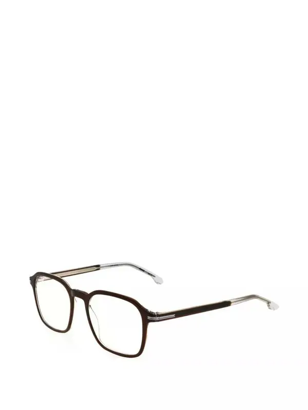 BOSS Geometric Frame Eyeglasses - Brown