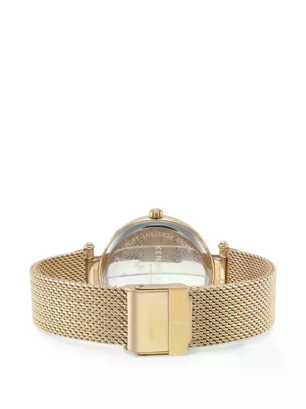 KENNETH COLE Crystal-embellished Mesh 34mm Watch