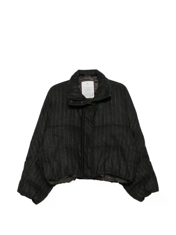 Brunello Cucinelli Padded Striped Jacket