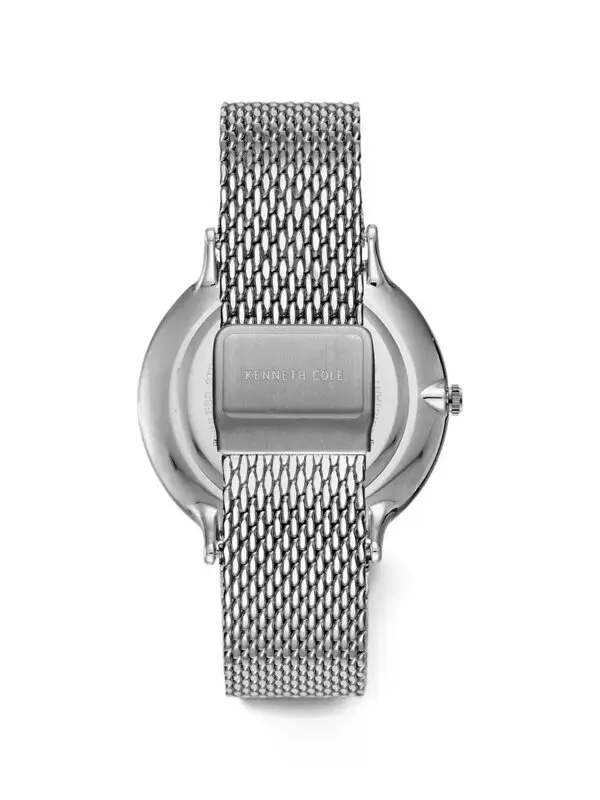 KENNETH COLE 41mm Bracelet Watch With Dual Sub-dials - Silver