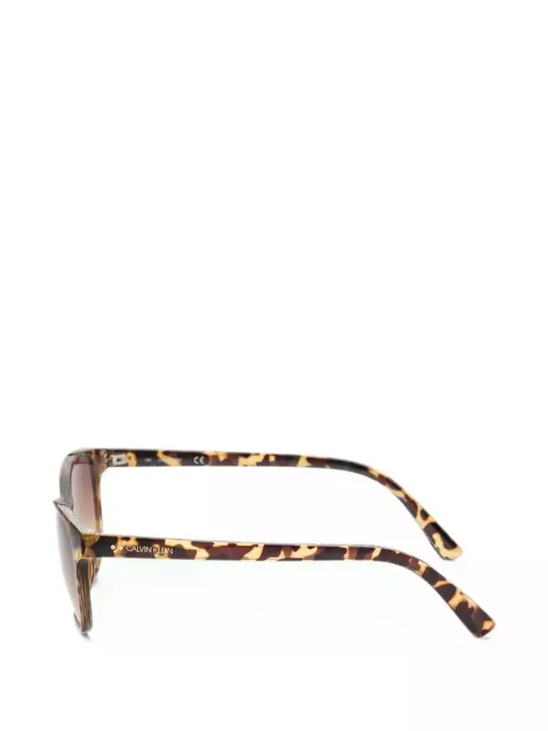 Calvin Klein Tortoiseshell-effect Cat-eye Sunglasses