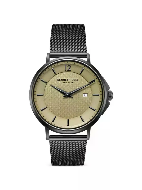 KENNETH COLE Logo Detail Chronograph Watch - Neutrals