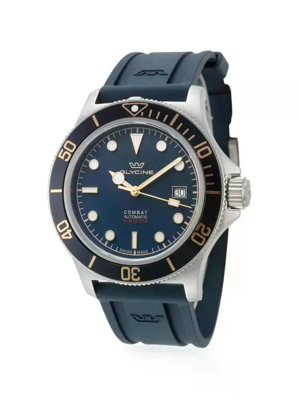 GLYCINE Combat Sub 42mm Watch - Blue