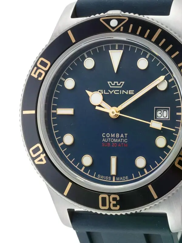 GLYCINE Combat Sub 42mm Dive Watch - Blue