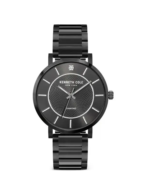KENNETH COLE Classic Diamond 42mm Watch - Black