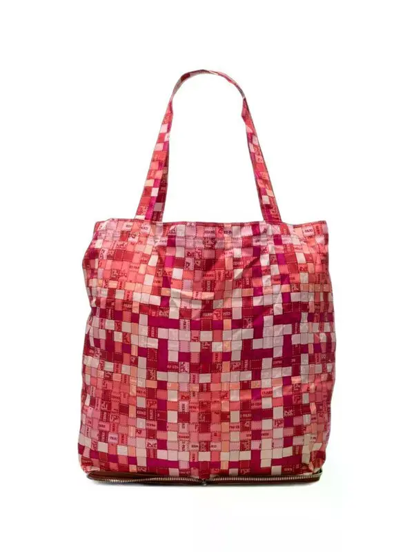 Hermès 2007 Bolduc Au Carre Silk Marwari Le Sac Silky Pop Tote Bag - Red