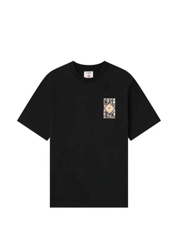Casablanca Hermons Mirage-print T-shirt - Black