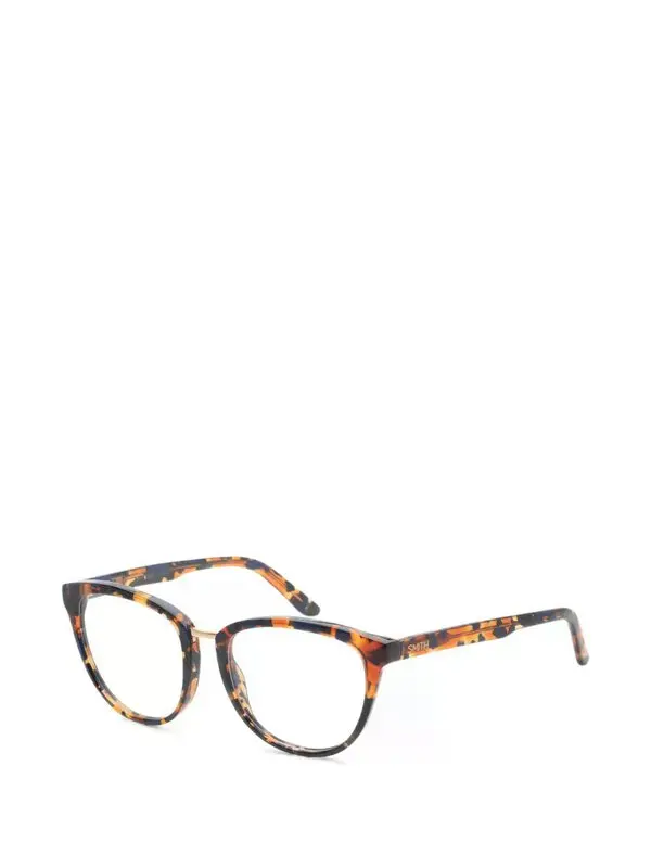 SMITH Ambrey Tortoiseshell-effect Square-frame Eyeglasses