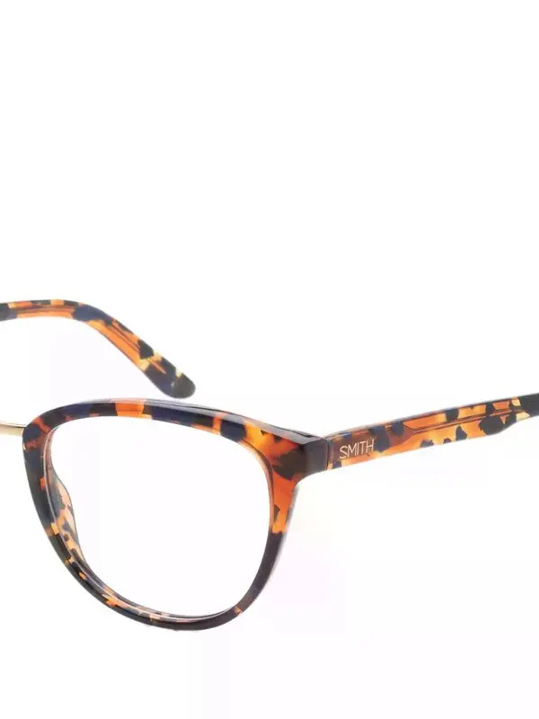 SMITH Ambrey Tortoiseshell-effect Square-frame Eyeglasses