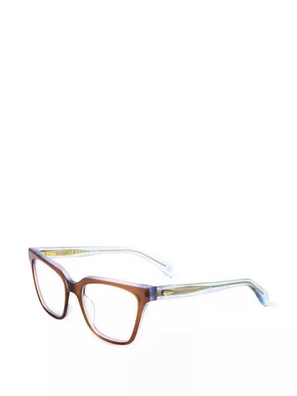 Rag & Bone Square Frame Eyeglasses - Brown