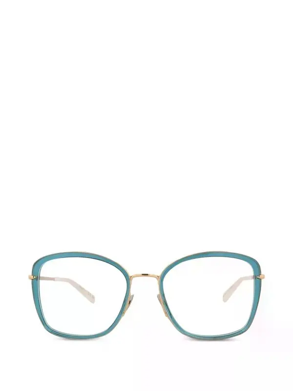 Pomellato Geometric Frame Eyeglasses - Blue