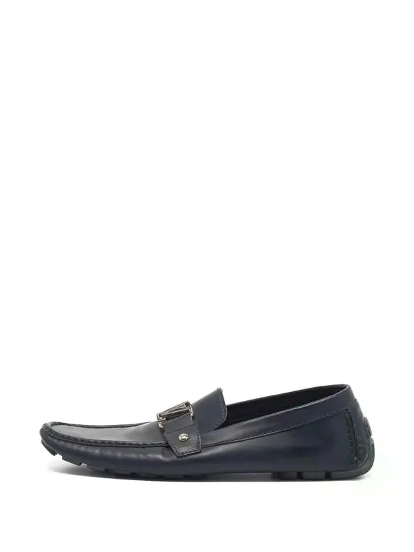 LOUIS VUITTON Monte Carlo Buckle Loafers - Blue