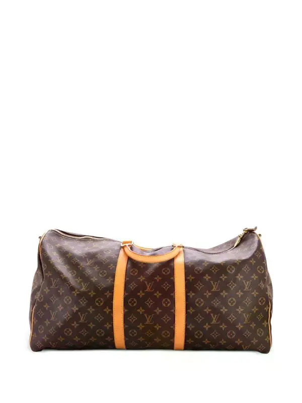 LOUIS VUITTON Keepall Bag Monogram Canvas 60 Travel Bag - Brown