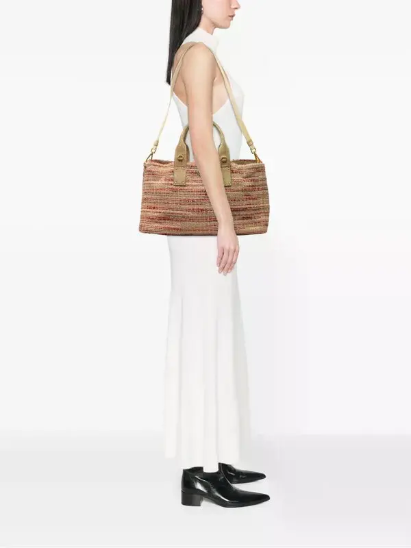 Prada Tweed Satchel Bag