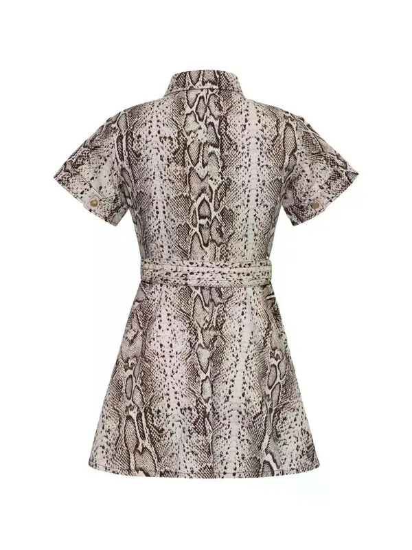 Cara Cara Walter Snake-print Mini Dress