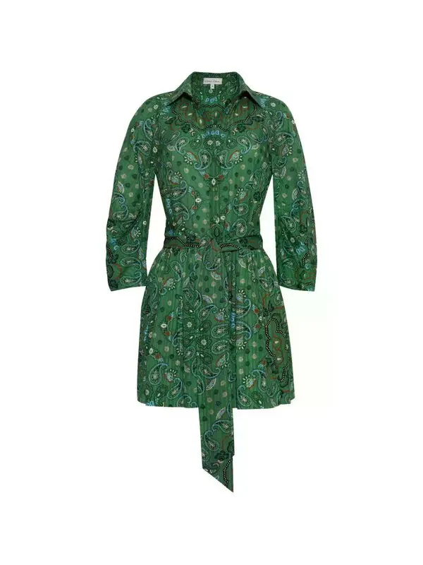 Cara Cara Raya Paisley-print Mini Shirt Dress