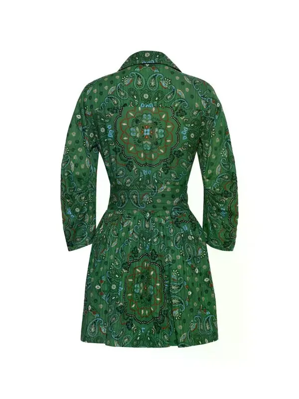 Cara Cara Raya Paisley-print Mini Shirt Dress