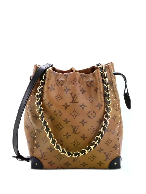 LOUIS VUITTON Noe Trunk Bag Reverse Monogram Canvas Pm Bucket Bag - Brown
