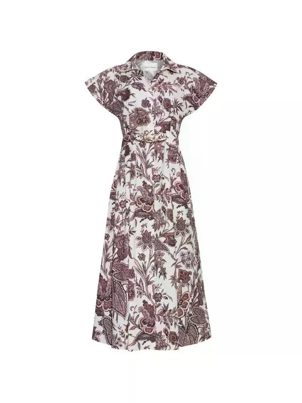 Cara Cara Sawyer Floral Print Midi Dress - Neutrals